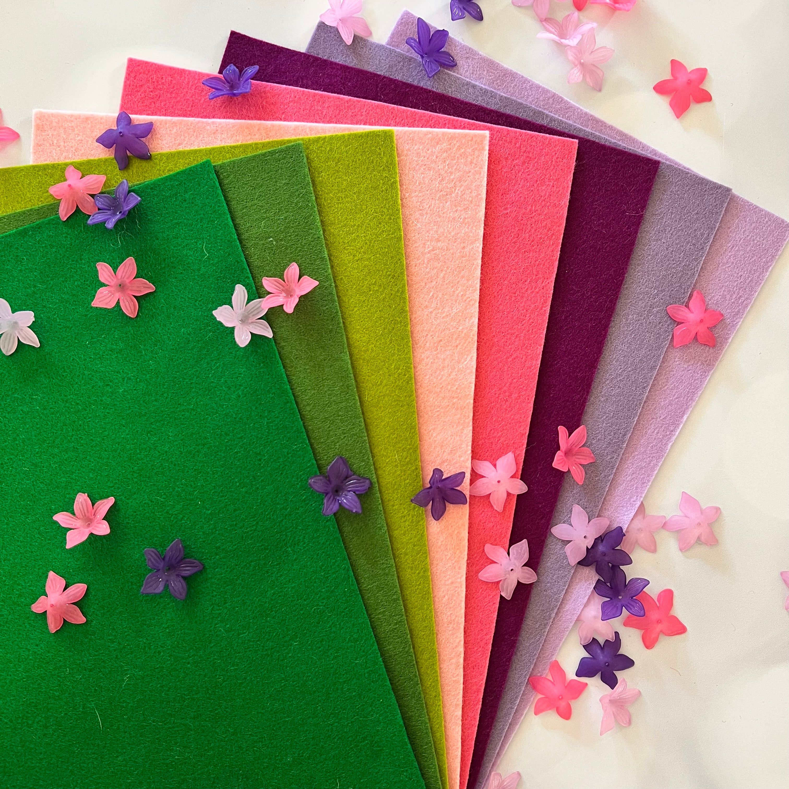 Floral ~ Wool Felt Color Palette – The Wild Hare Haberdashery