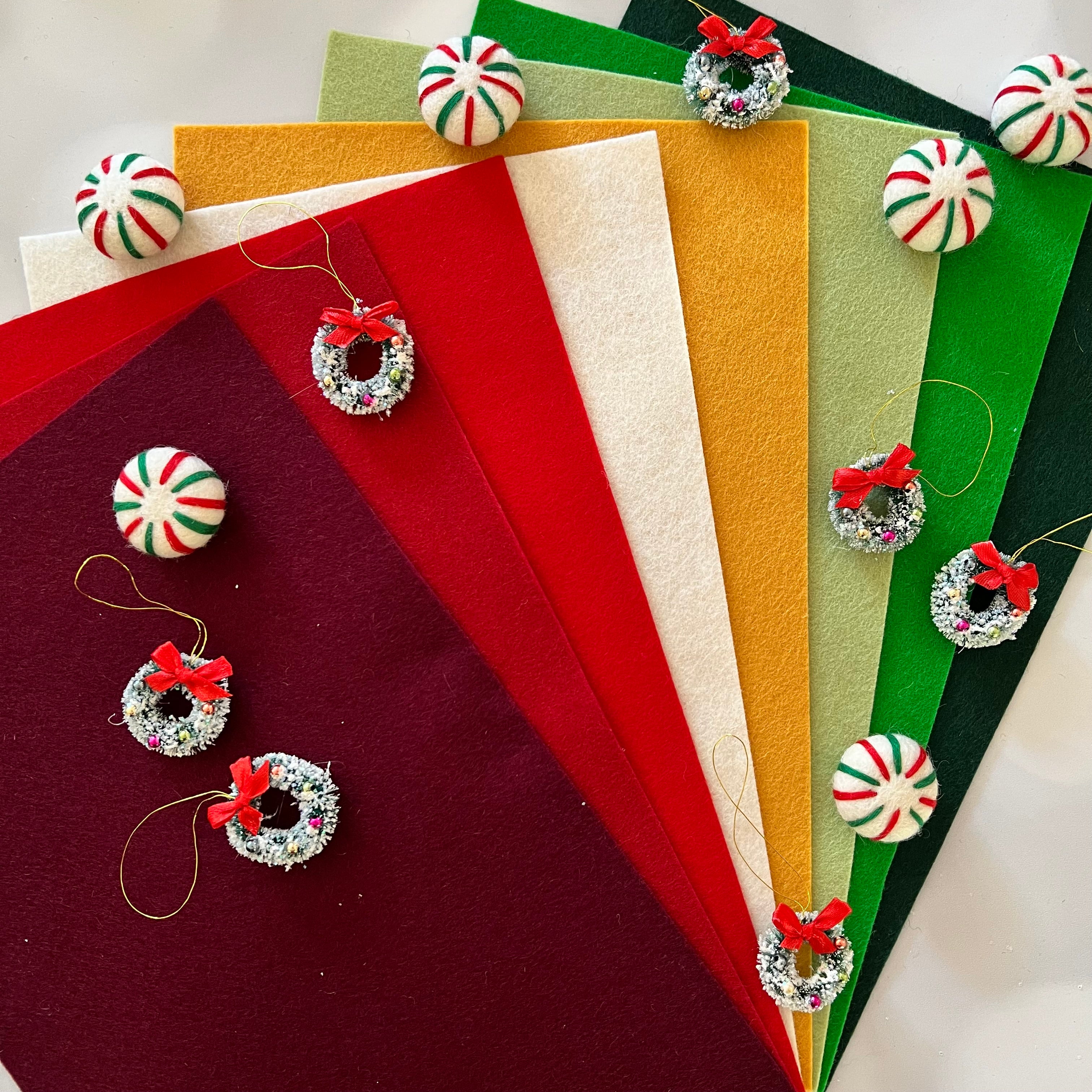 Traditional Christmas ~ Wool Felt Color Palette – The Wild Hare ...